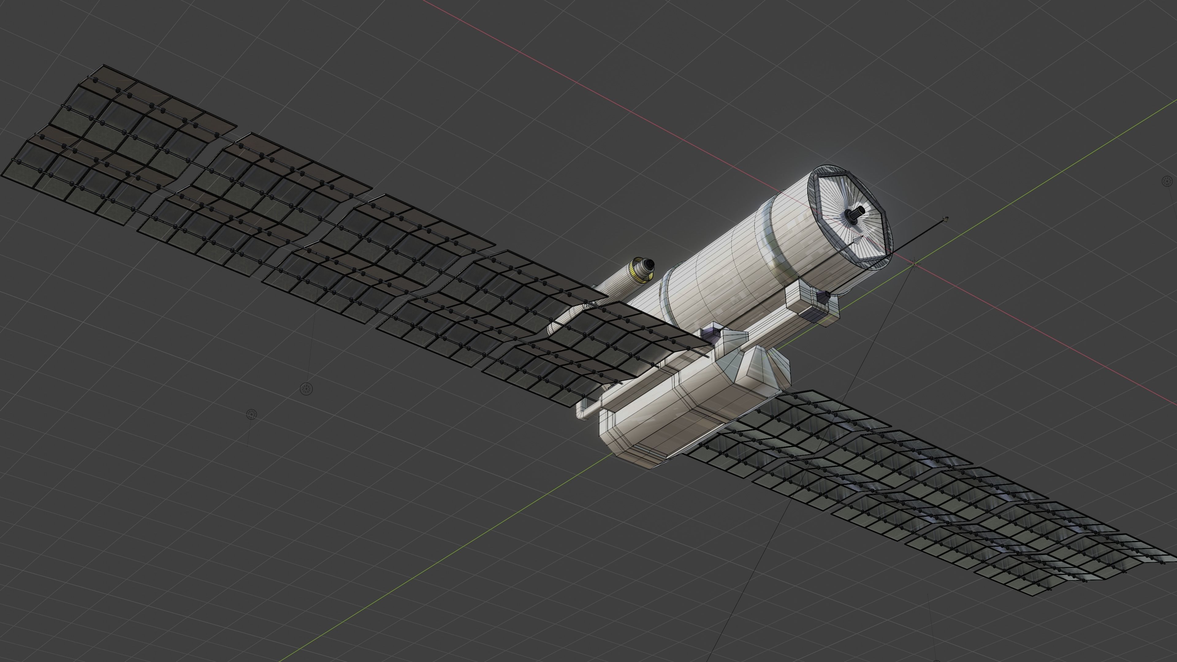 3D model Space laser satellite defence system VR / AR / low-poly | CGTrader