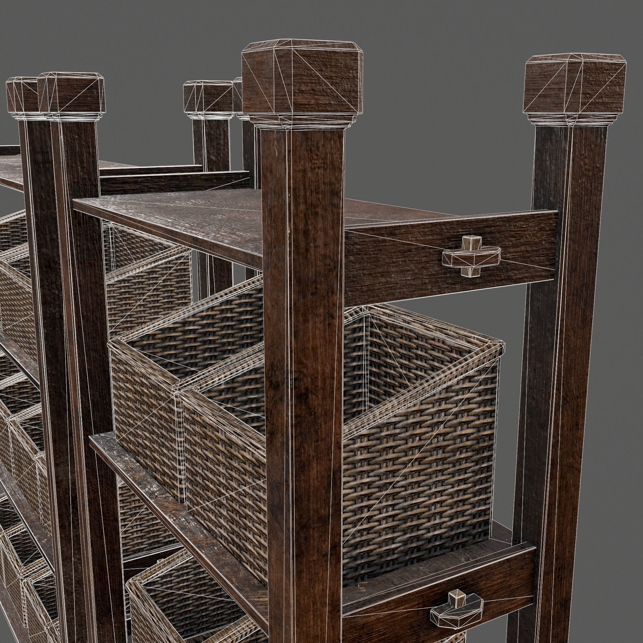 3D Model Collection Four Medieval Display Stands VR / AR / low-poly ...