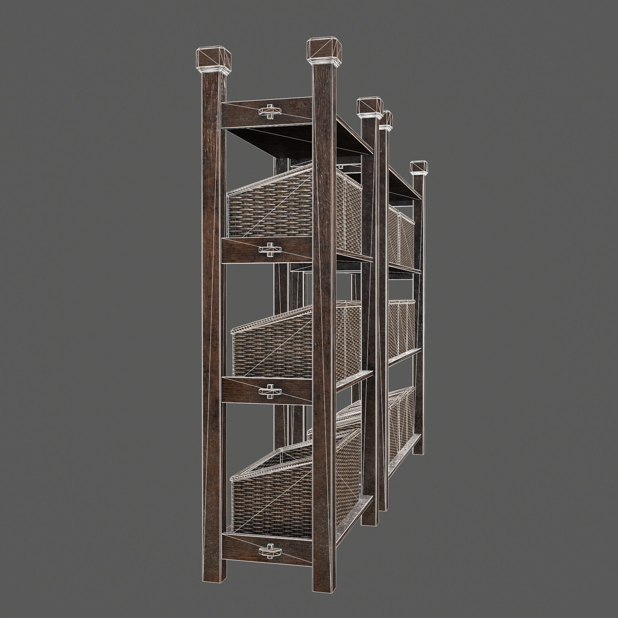 3D Model Collection Four Medieval Display Stands VR / AR / low-poly ...