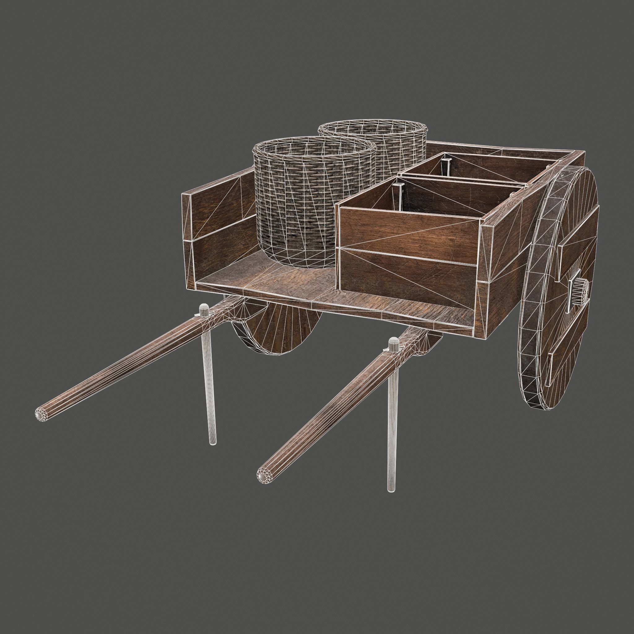 3D Model Collection Four Medieval Display Stands VR / AR / low-poly ...