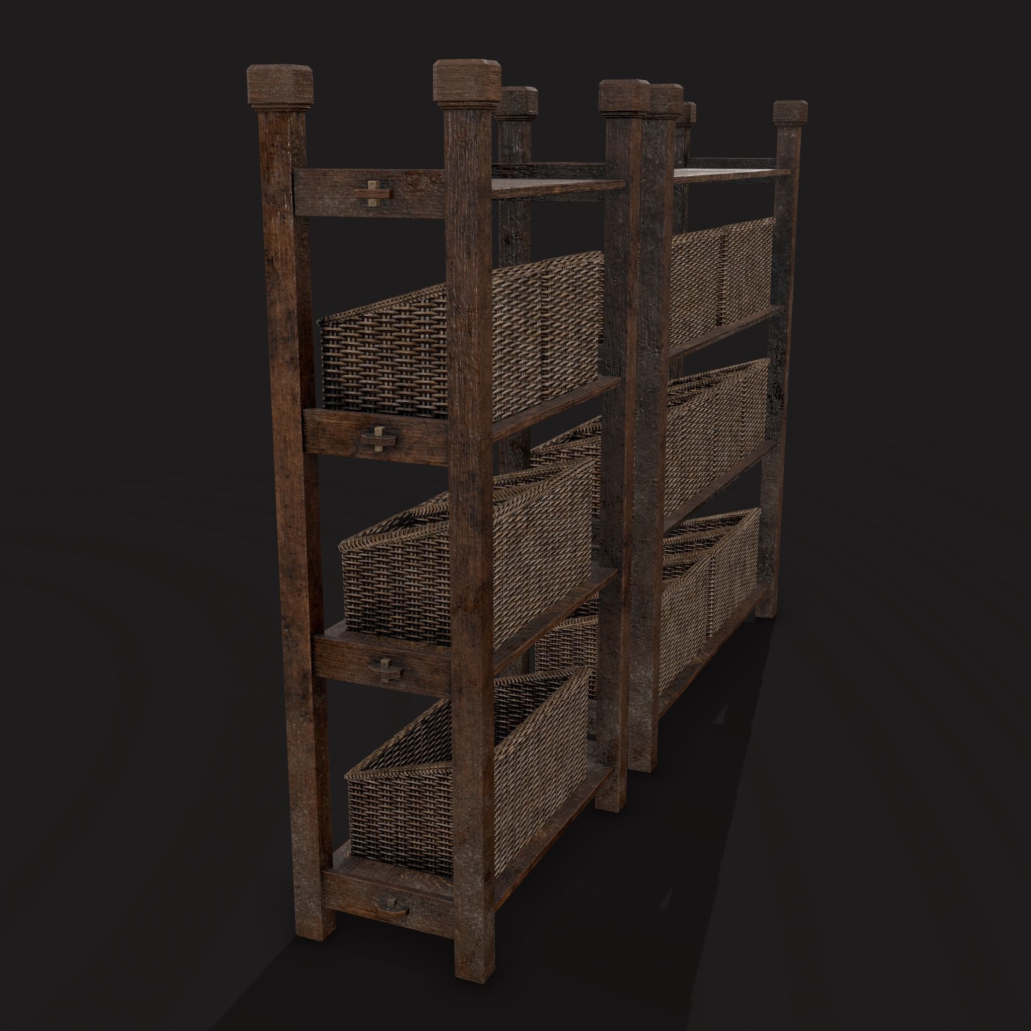 3D Model Collection Four Medieval Display Stands VR / AR / low-poly ...