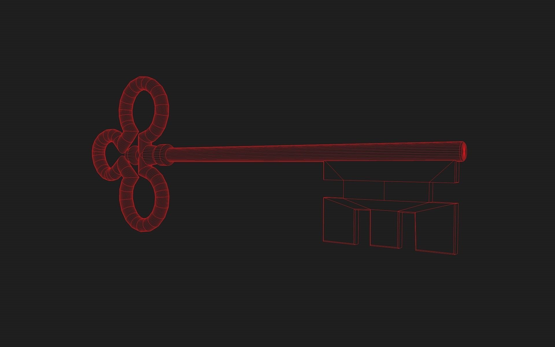 Bronze key 3D model | CGTrader