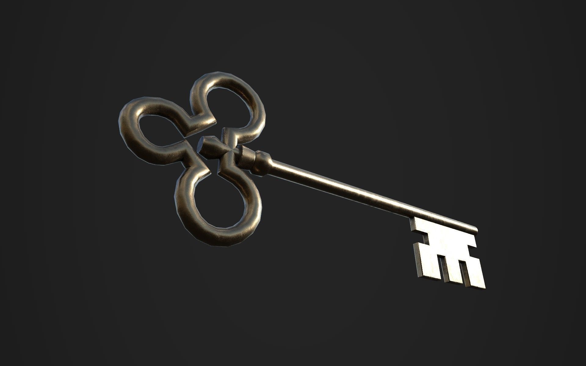 Bronze key 3D model | CGTrader