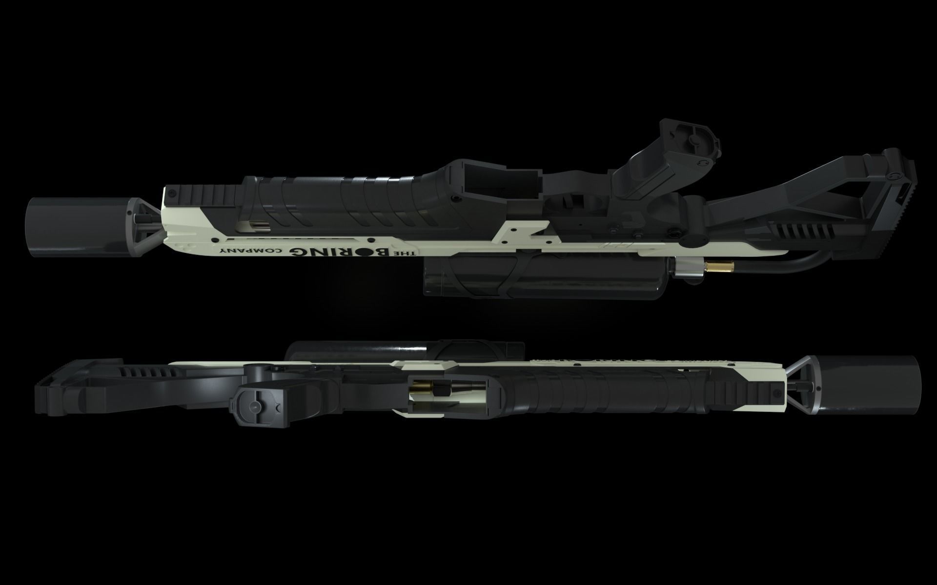 3D model The Boring Company Not a Flamethrower Gun VR / AR / low-poly ...