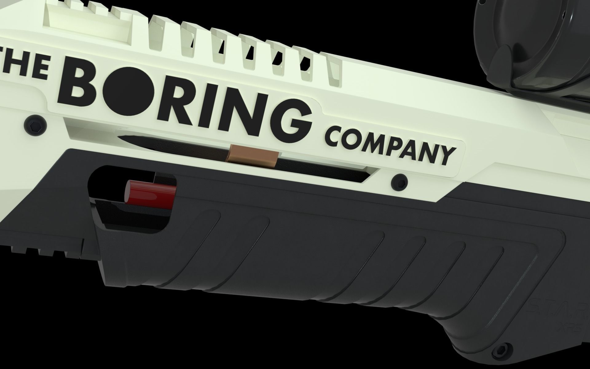 3D model The Boring Company Not a Flamethrower Gun VR / AR / low-poly ...
