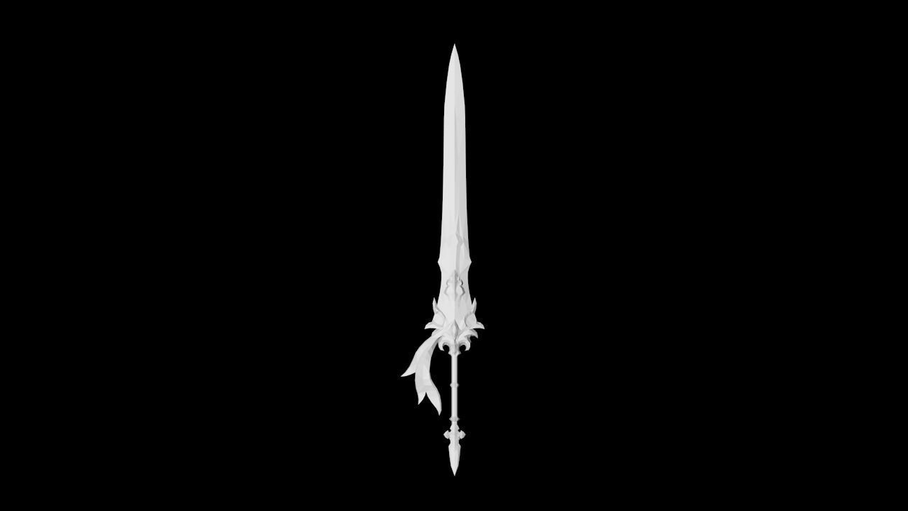 3D model Pure Angel Greatsword VR / AR / low-poly | CGTrader