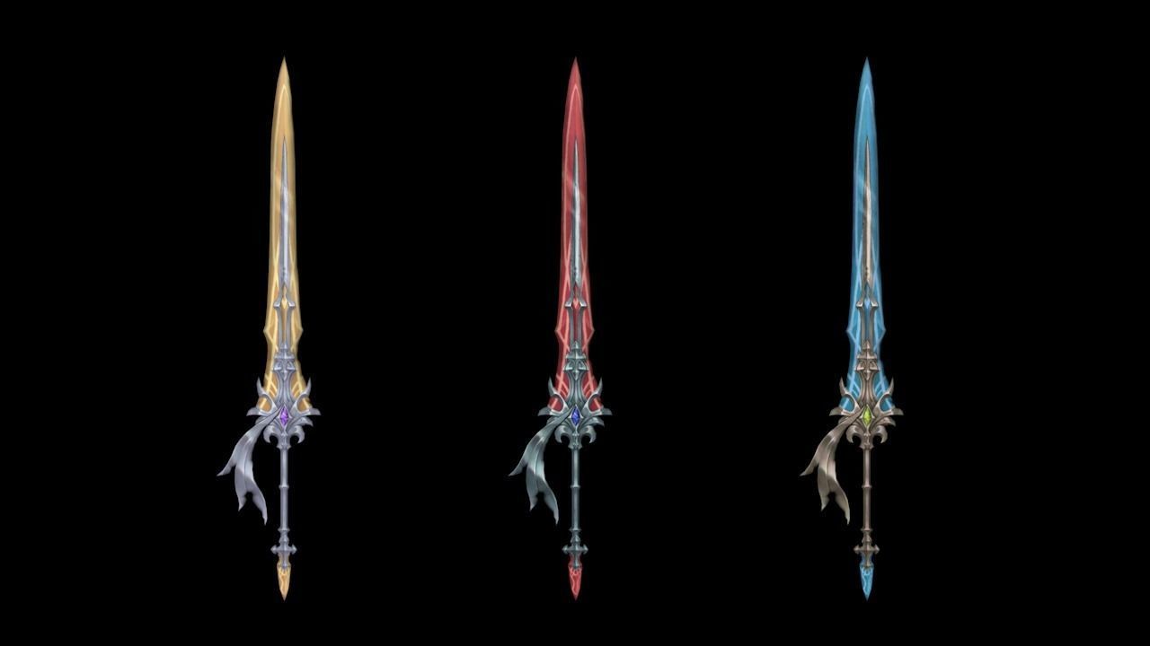 3D model Pure Angel Greatsword VR / AR / low-poly | CGTrader