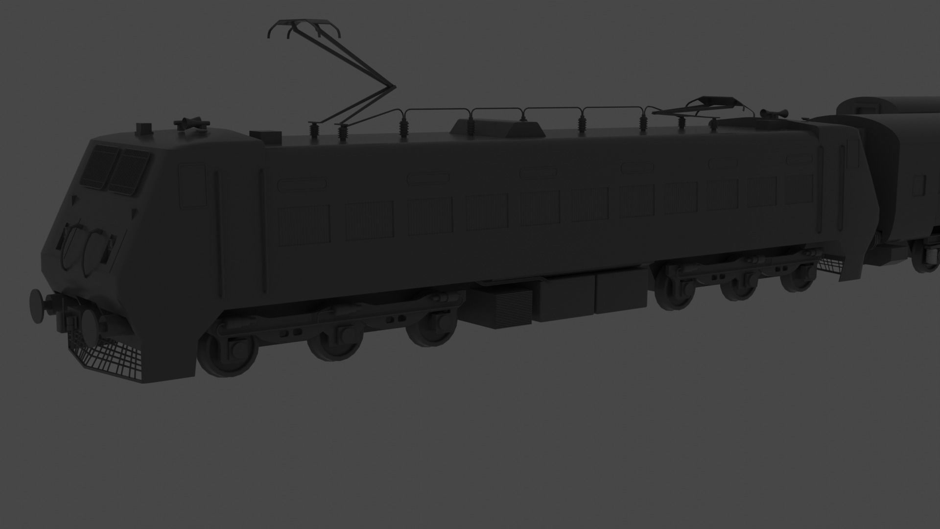 Indian locomotive and passenger coaches 3D model | CGTrader