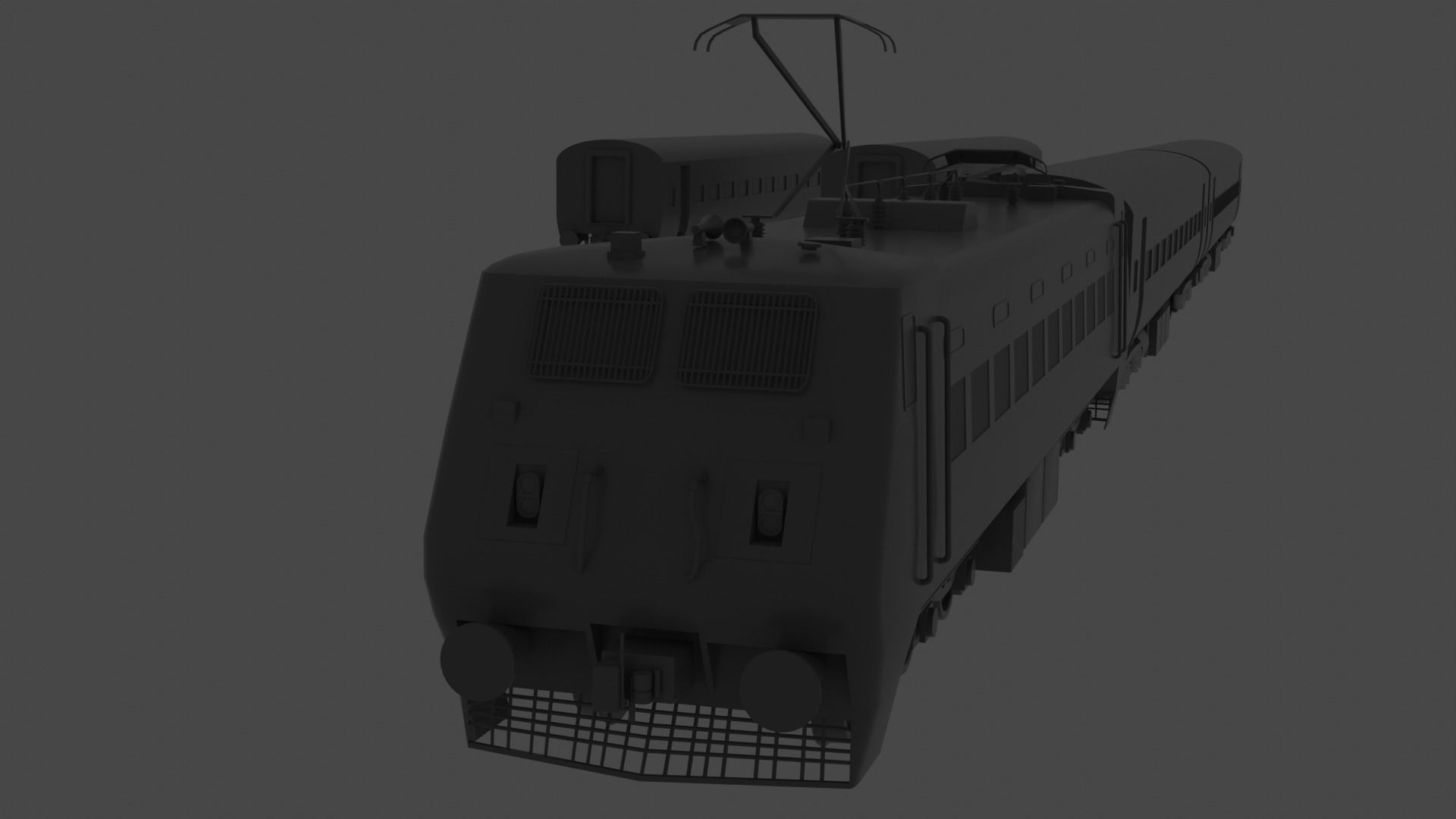 Indian locomotive and passenger coaches 3D model | CGTrader