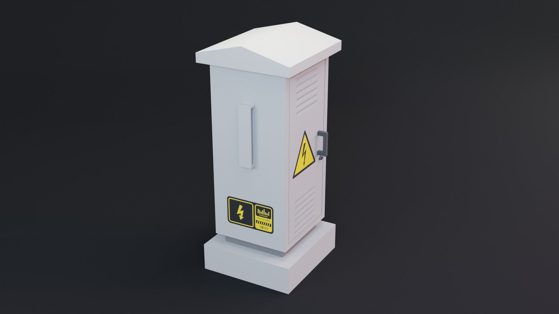 3D model Electrical Box - Transformer Game Ready Low Poly 3d Model VR ...