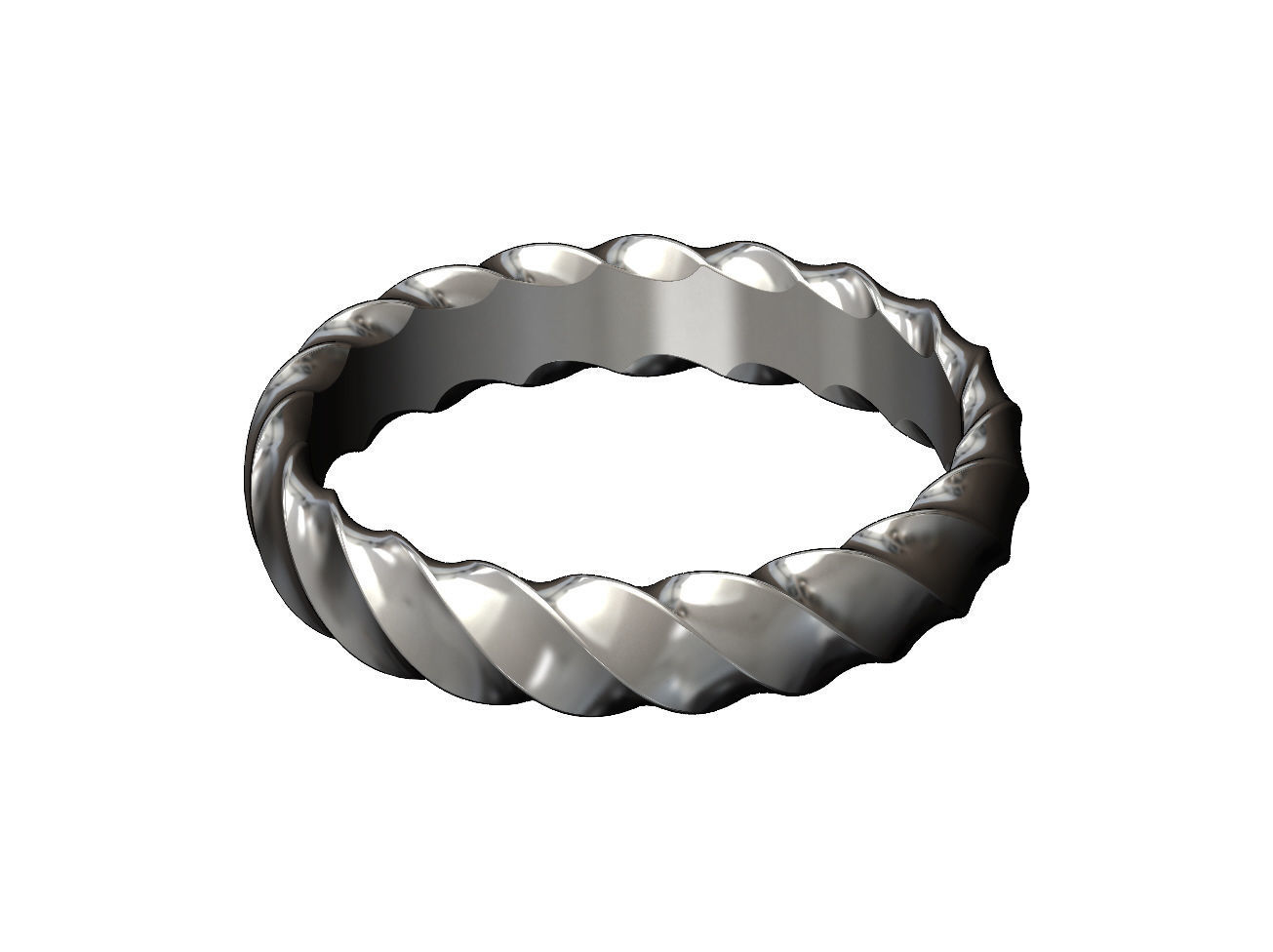 Wide twist motif band US sizes 5to10 3D model 3D printable | CGTrader