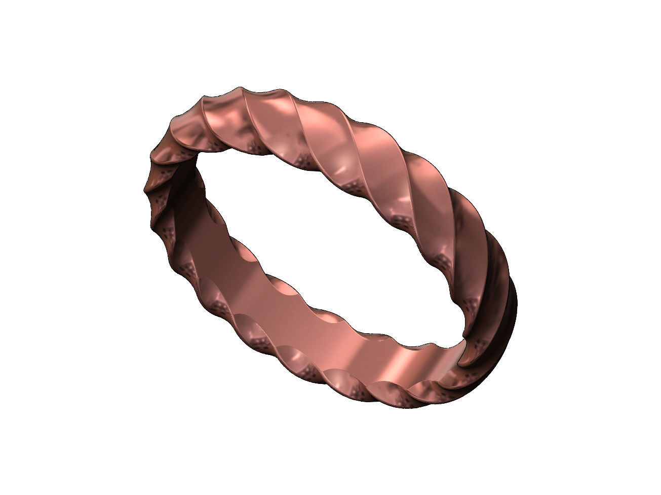 Wide twist motif band US sizes 5to10 3D model 3D printable | CGTrader