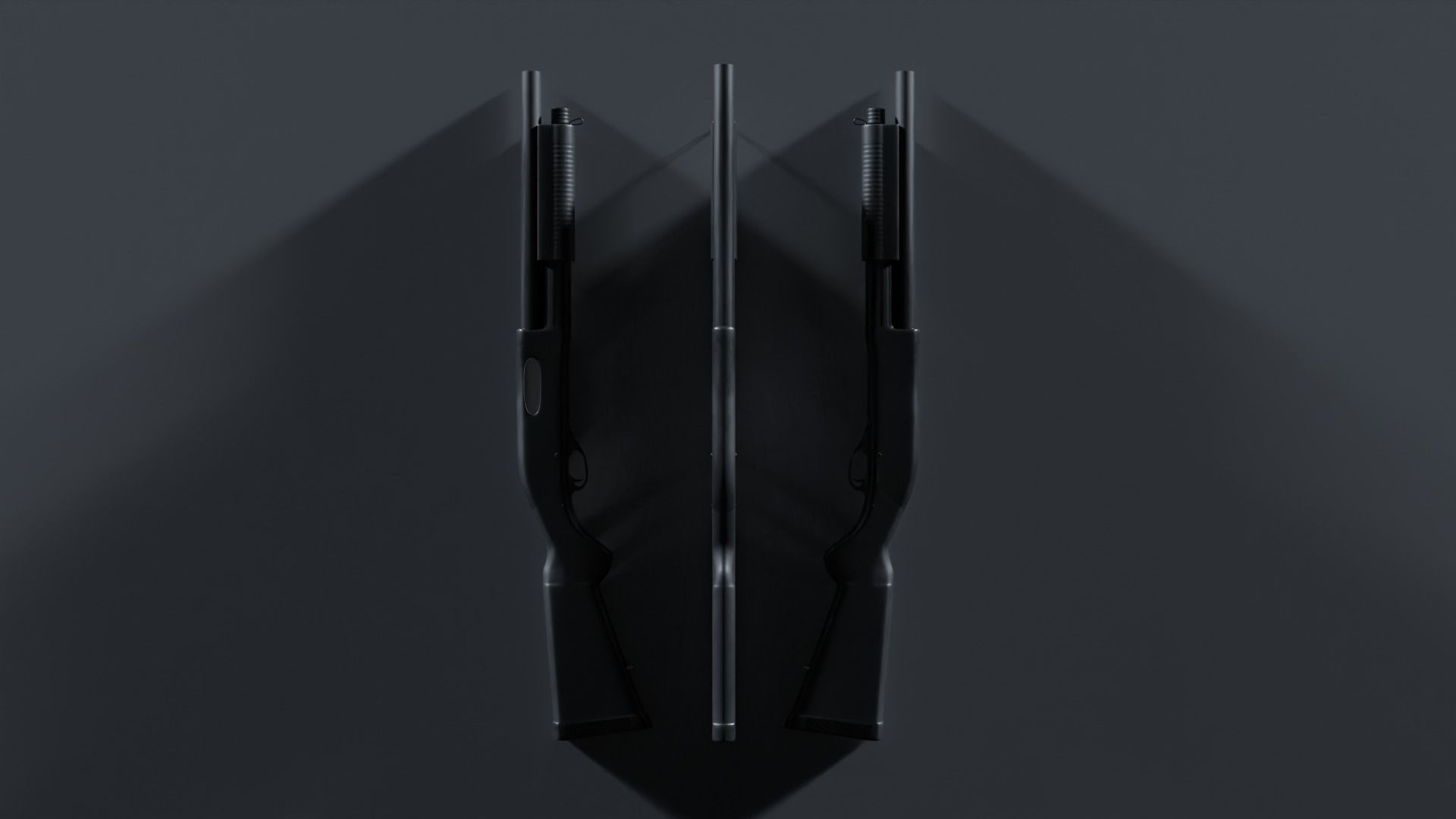 CM350 Shotgun free 3D model | CGTrader