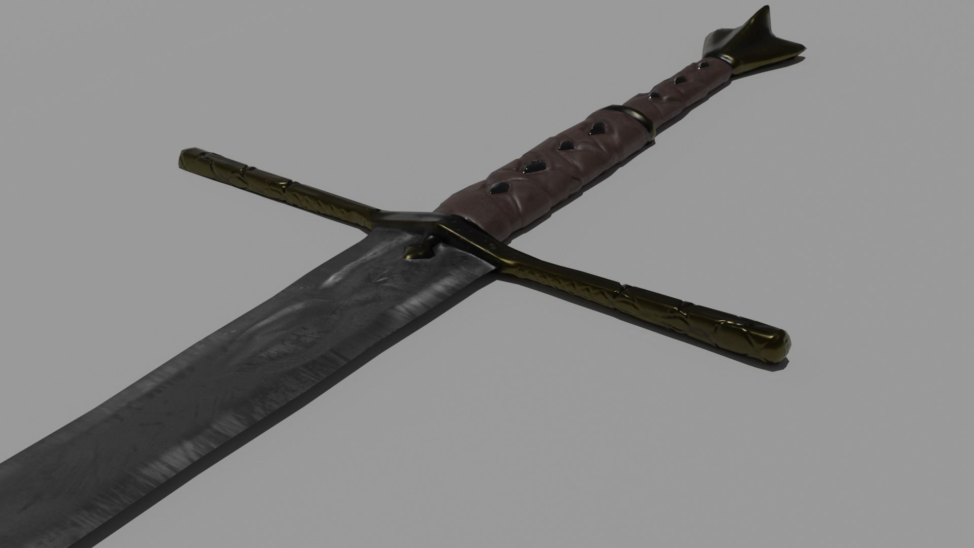 martlet iron bastard sword PBR low-poly free VR / AR / low-poly 3D model | CGTrader