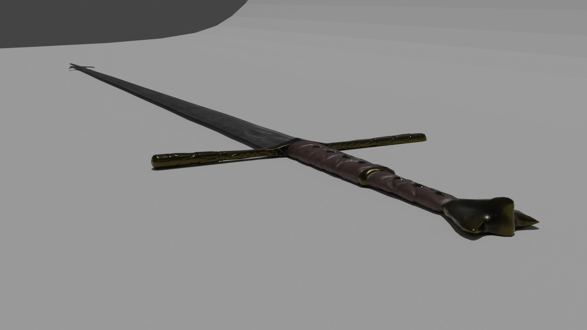 martlet iron bastard sword PBR low-poly free VR / AR / low-poly 3D model | CGTrader