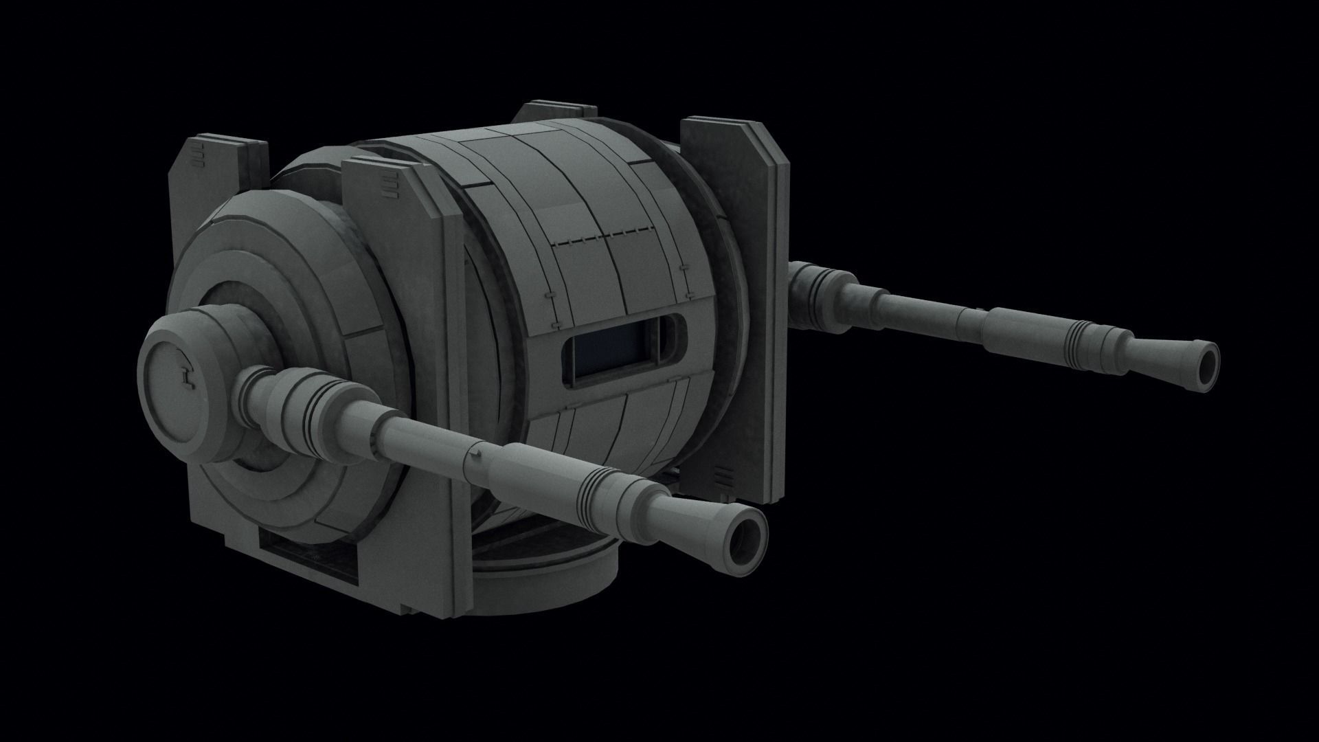 Star Wars style turret free VR / AR / low-poly 3D model rigged | CGTrader