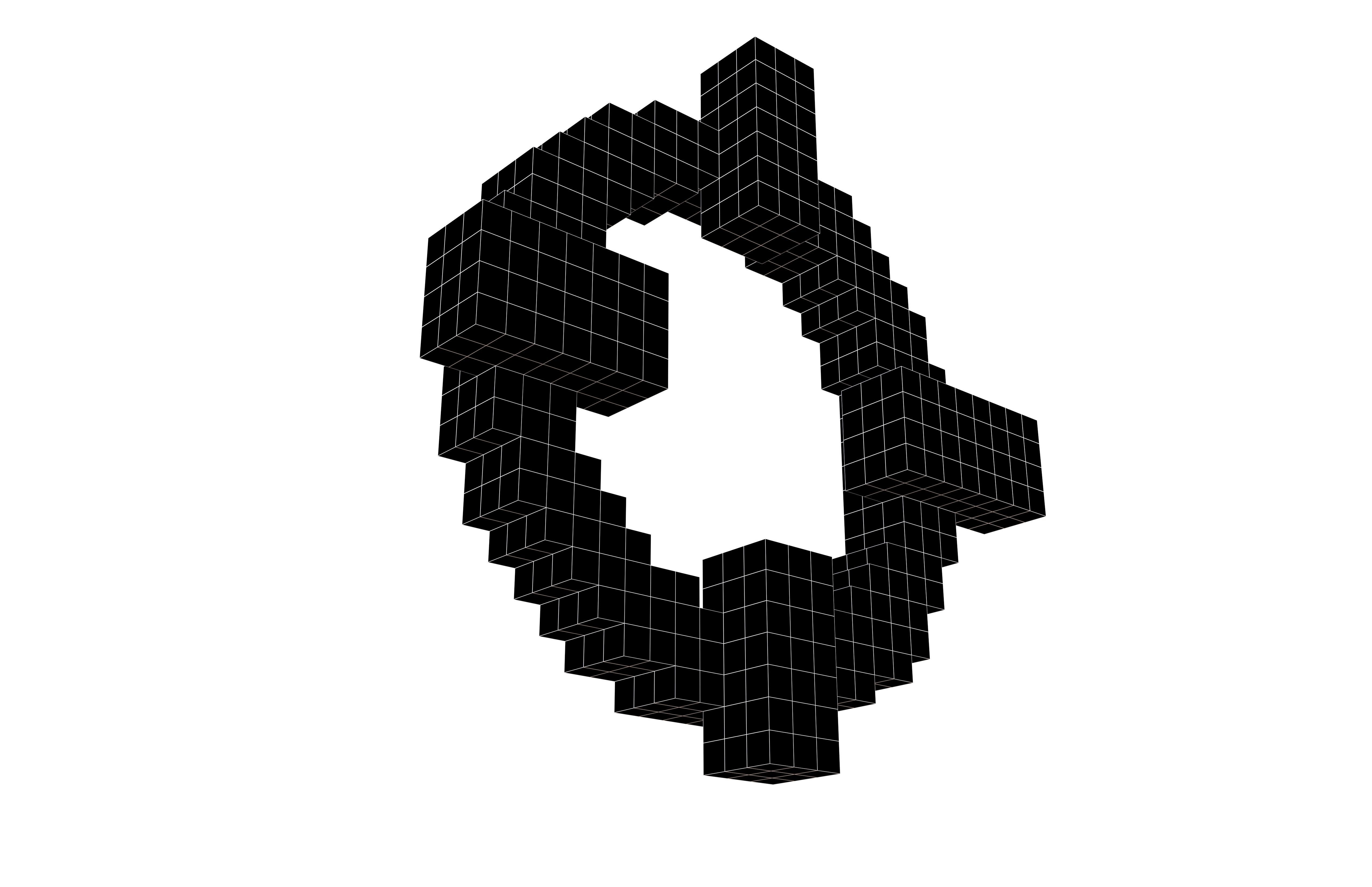 3D model Pixel Crosshair Symbol v1 001 VR / AR / low-poly | CGTrader