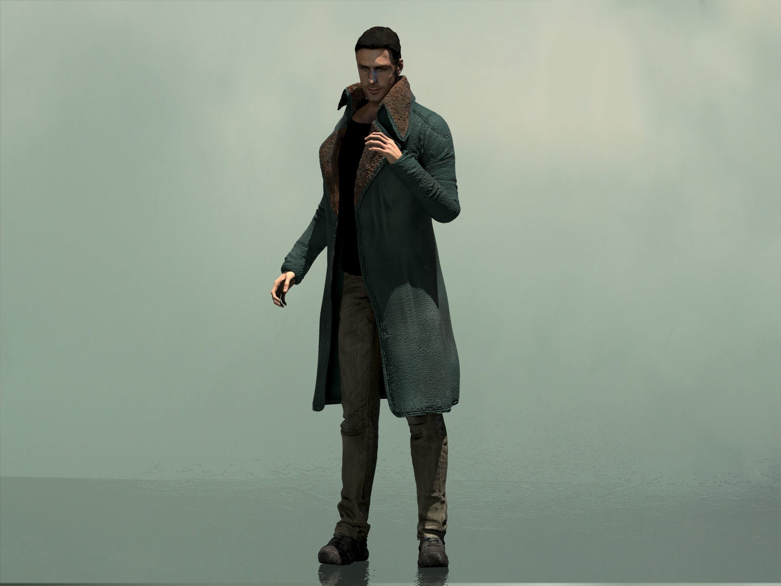 3D model Officer K VR / AR / low-poly rigged | CGTrader