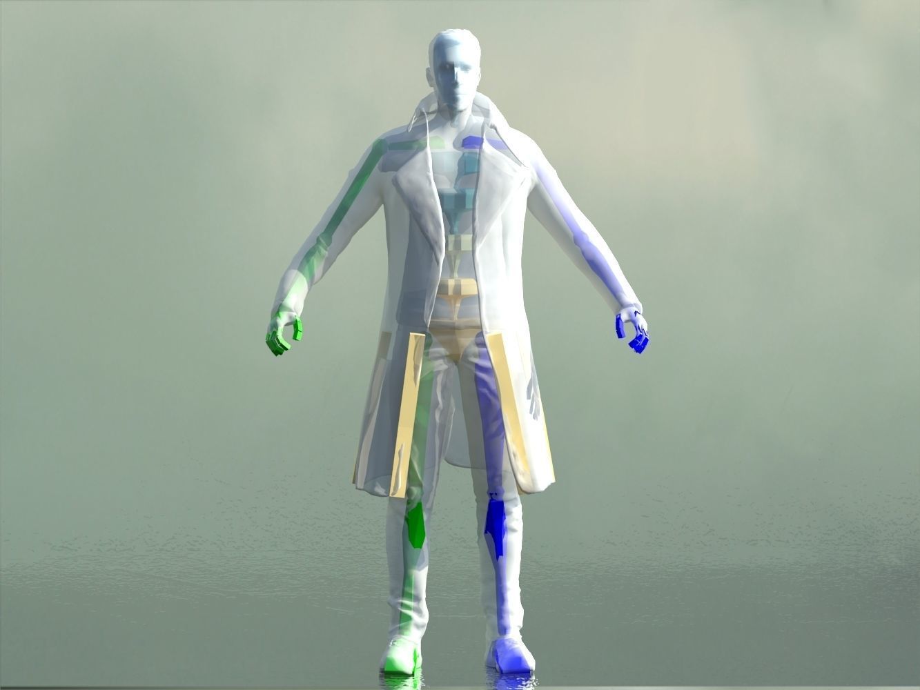 3D model Officer K VR / AR / low-poly rigged | CGTrader