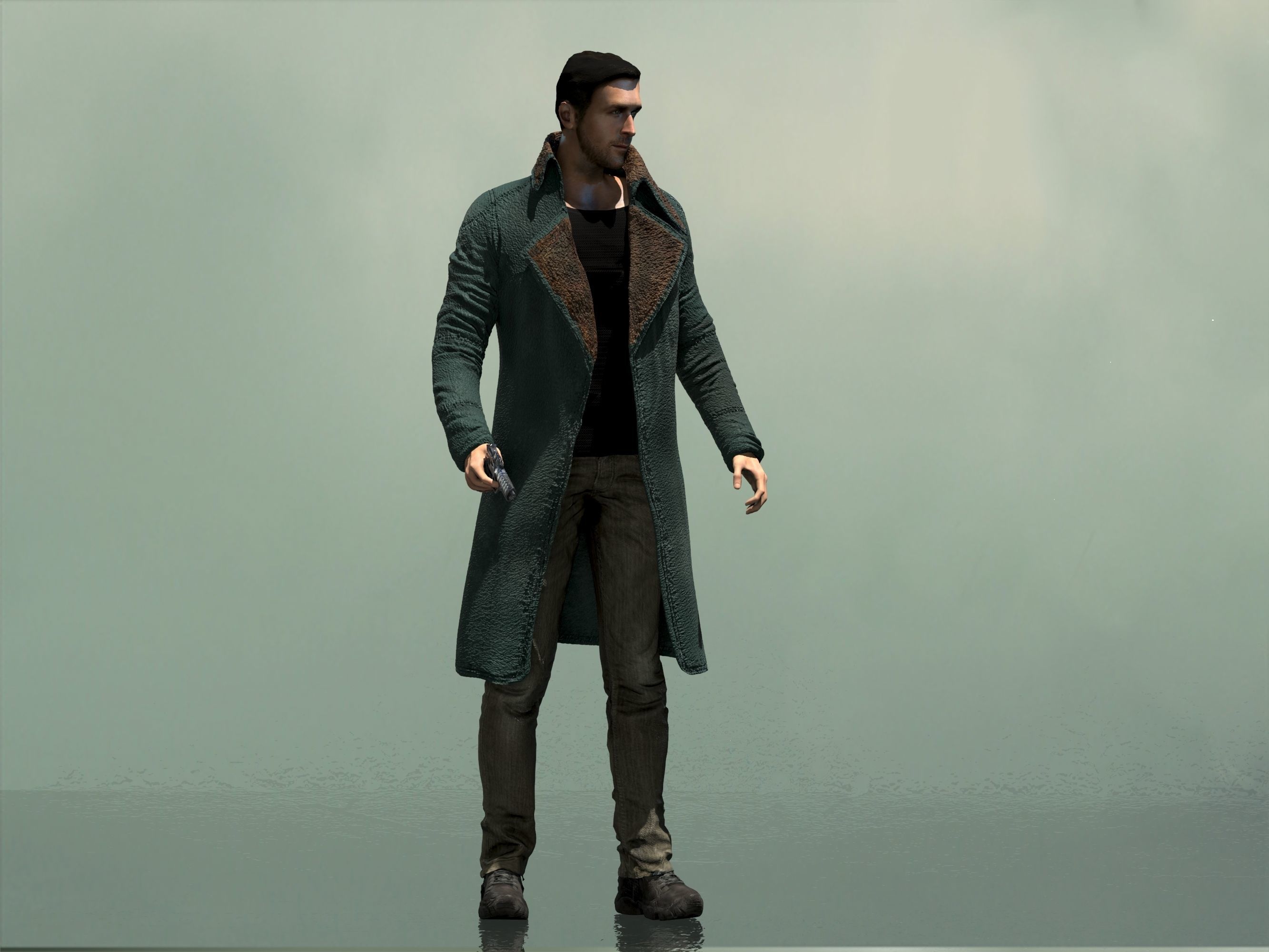 3D model Officer K VR / AR / low-poly rigged | CGTrader