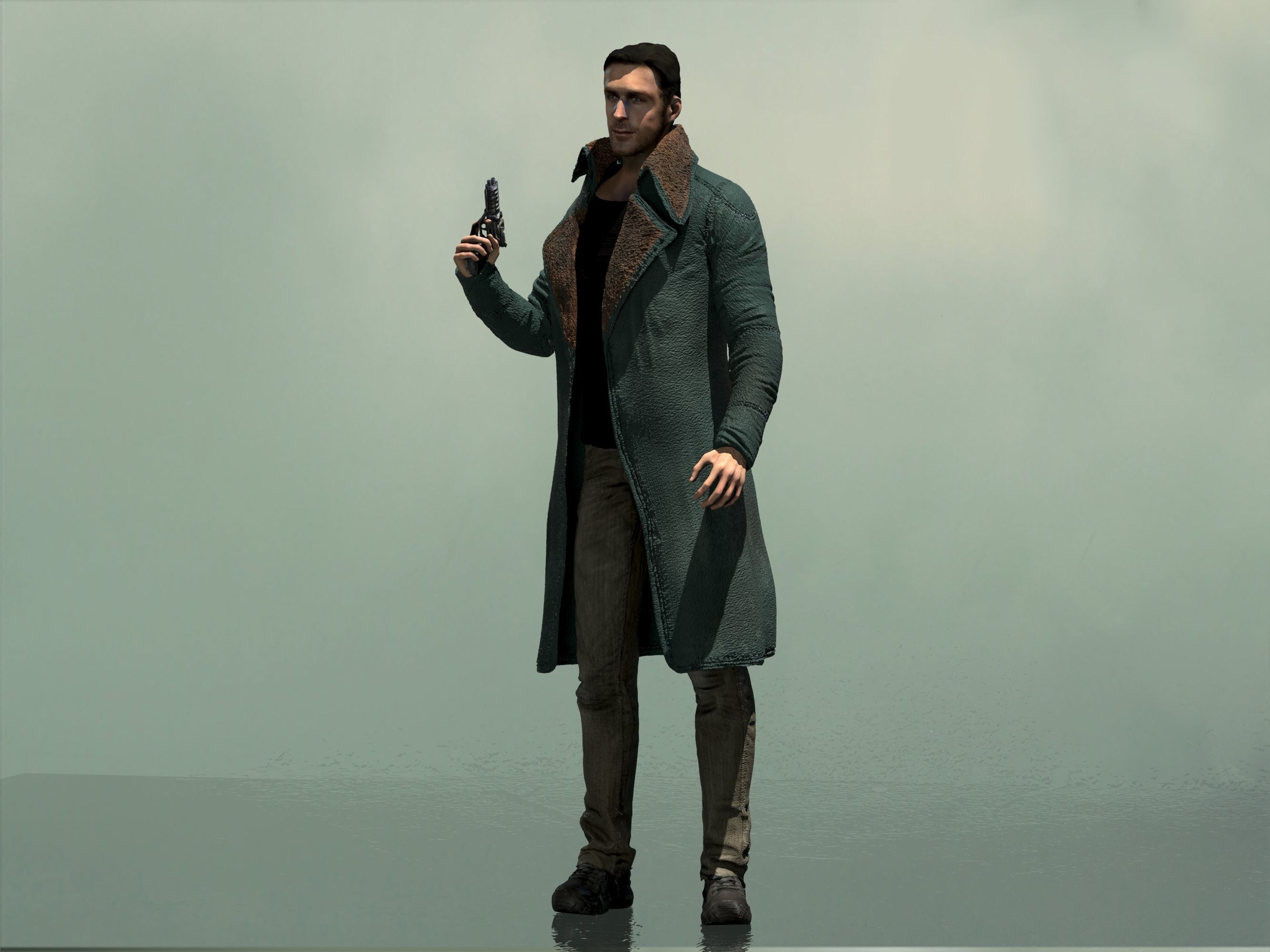 3D model Officer K VR / AR / low-poly rigged | CGTrader