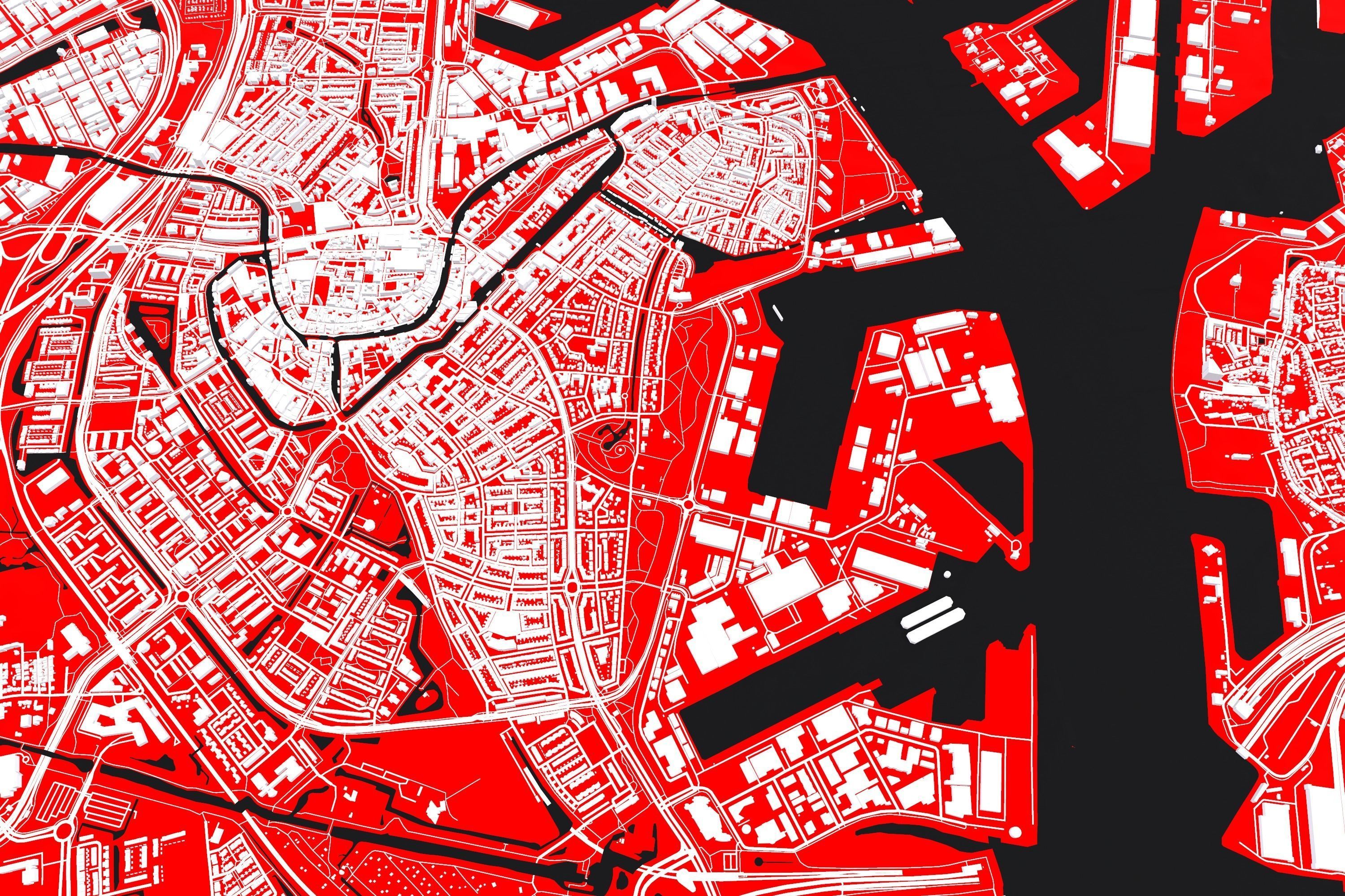 Cityscape Rotterdam Netherlands 3D model | CGTrader