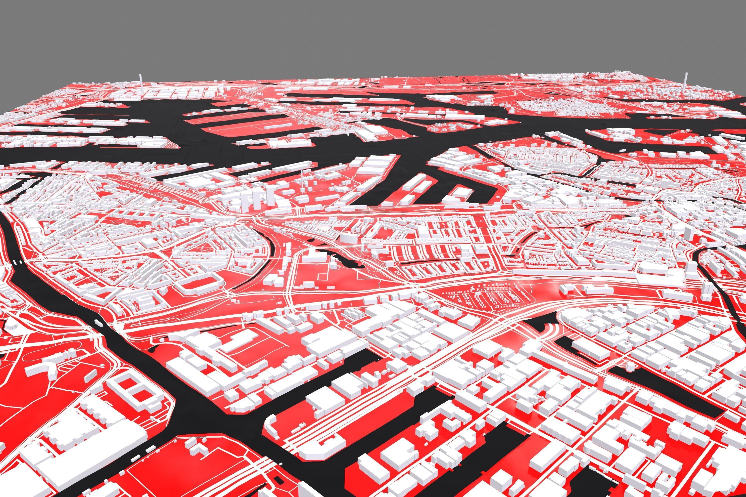 Cityscape Rotterdam Netherlands 3D model | CGTrader