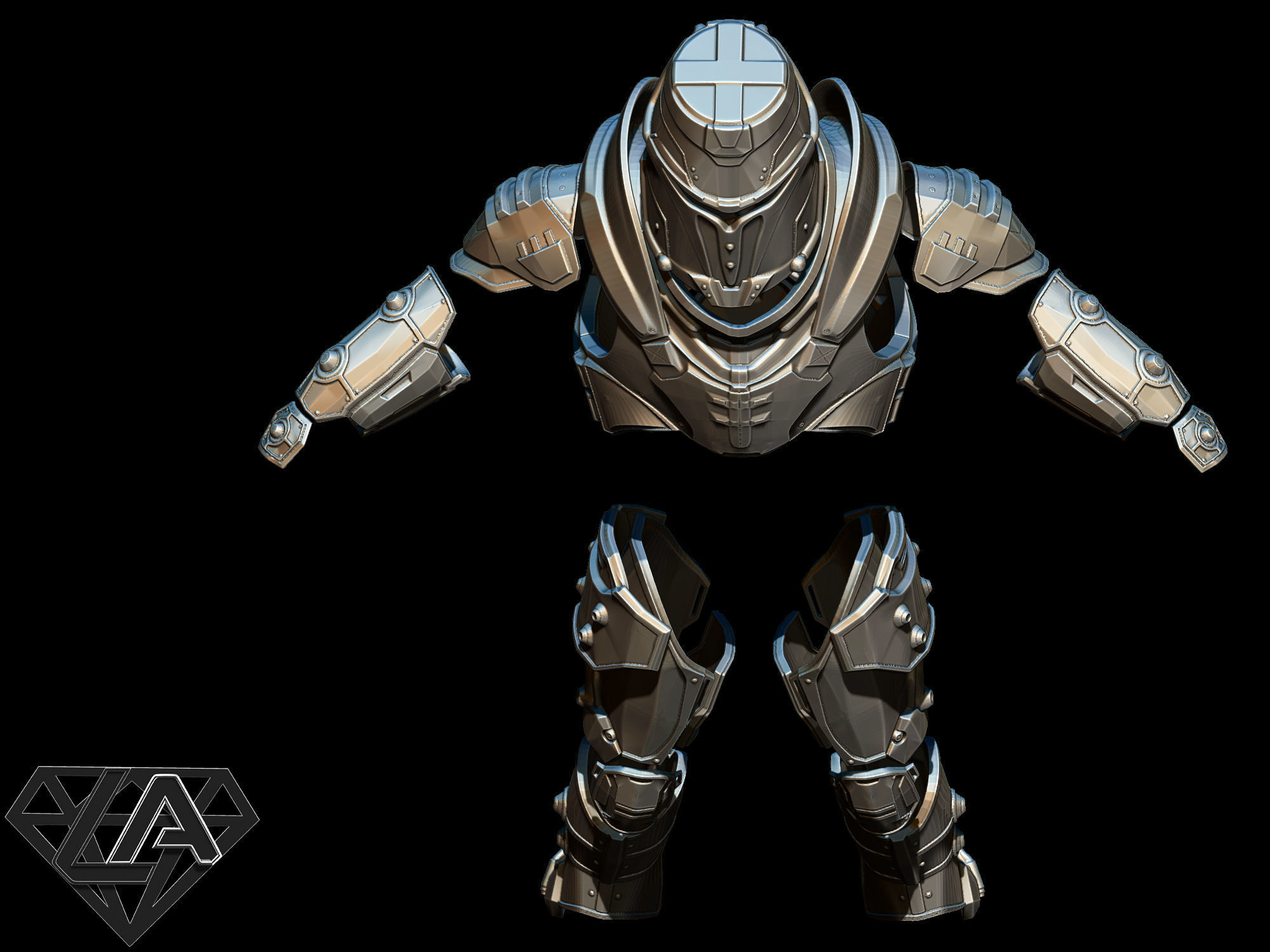 Doom Eternal sentinel custom armor set 3D model 3D printable | CGTrader