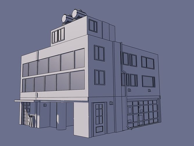 Small Building free 3D model | CGTrader