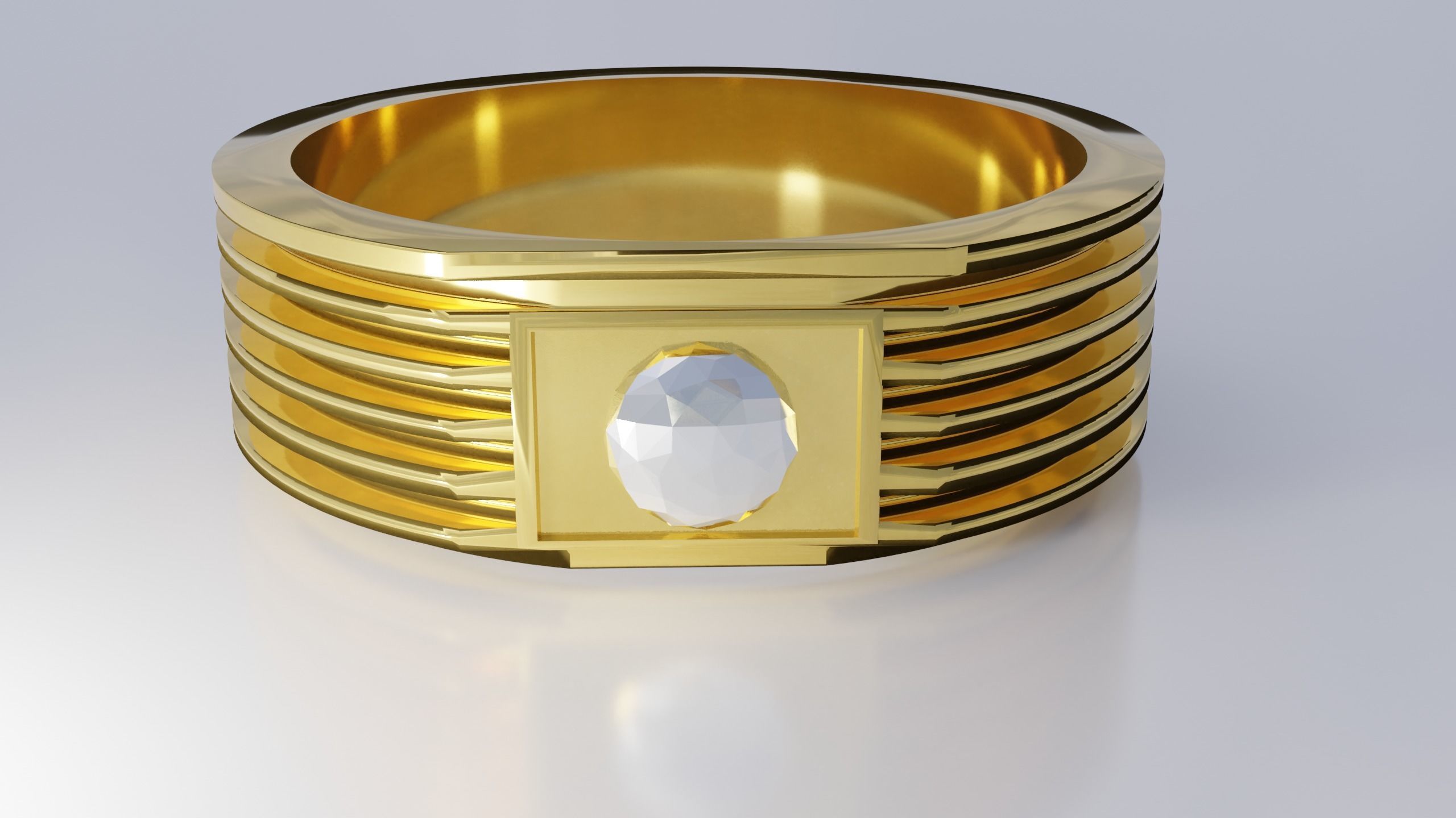 Golden Ring free 3D model | CGTrader
