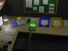 3D model Office 3D model Low Poly room with desk and computer VR / AR ...