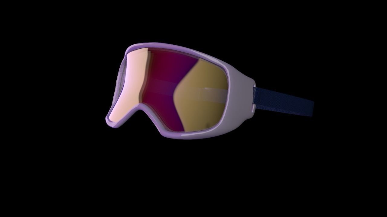 snowboard goggles 3D model | CGTrader