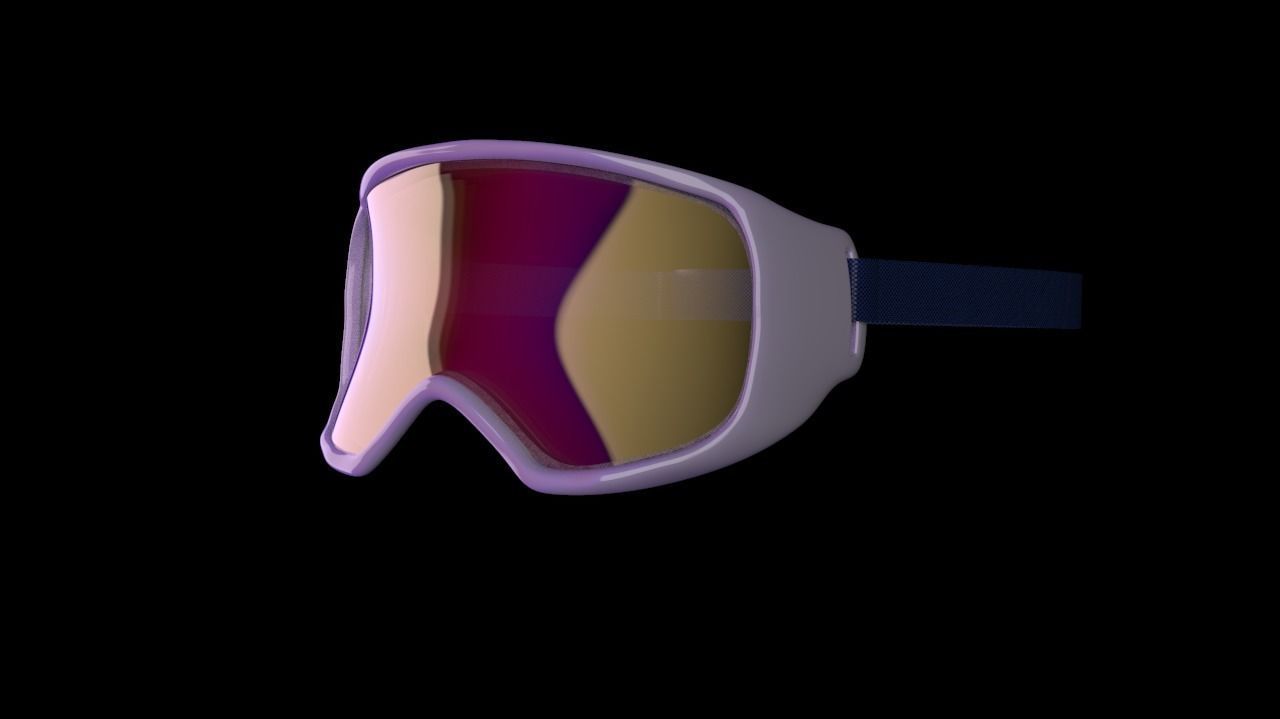 snowboard goggles 3D model | CGTrader