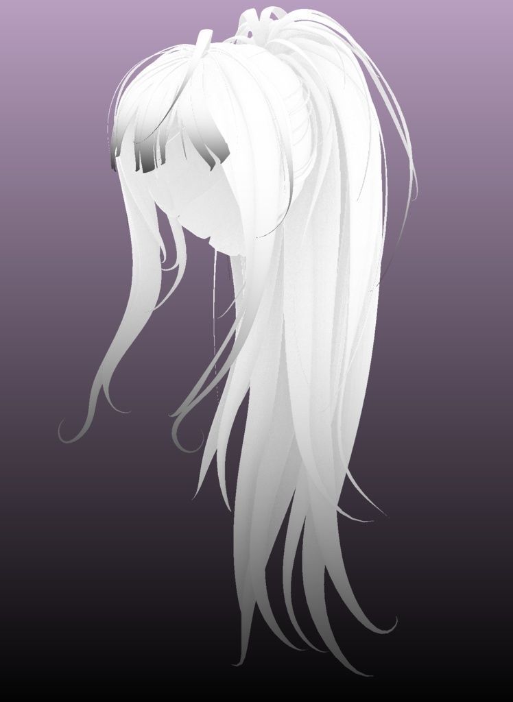 messy hair 3D model rigged | CGTrader