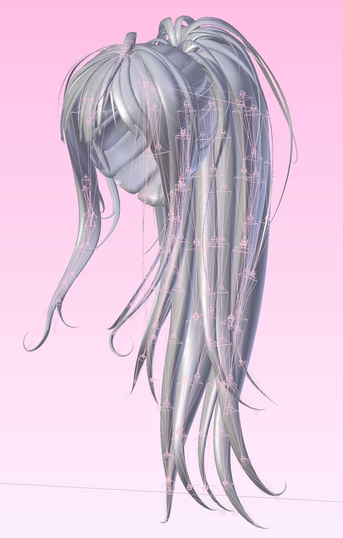 messy hair 3D model rigged | CGTrader