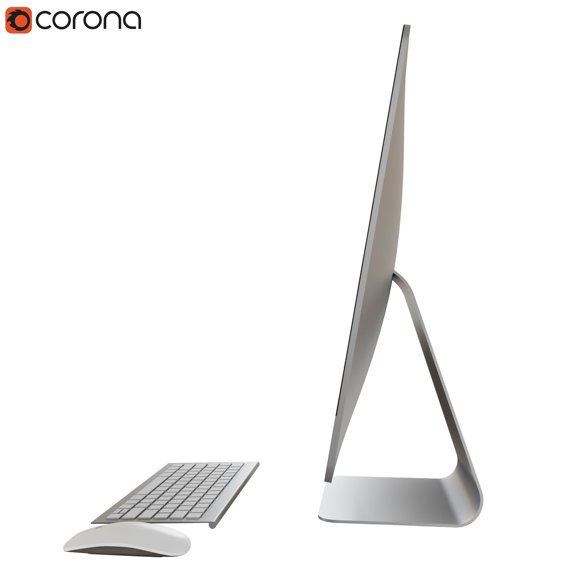 iMac1 corona clock - imac 3D model | CGTrader