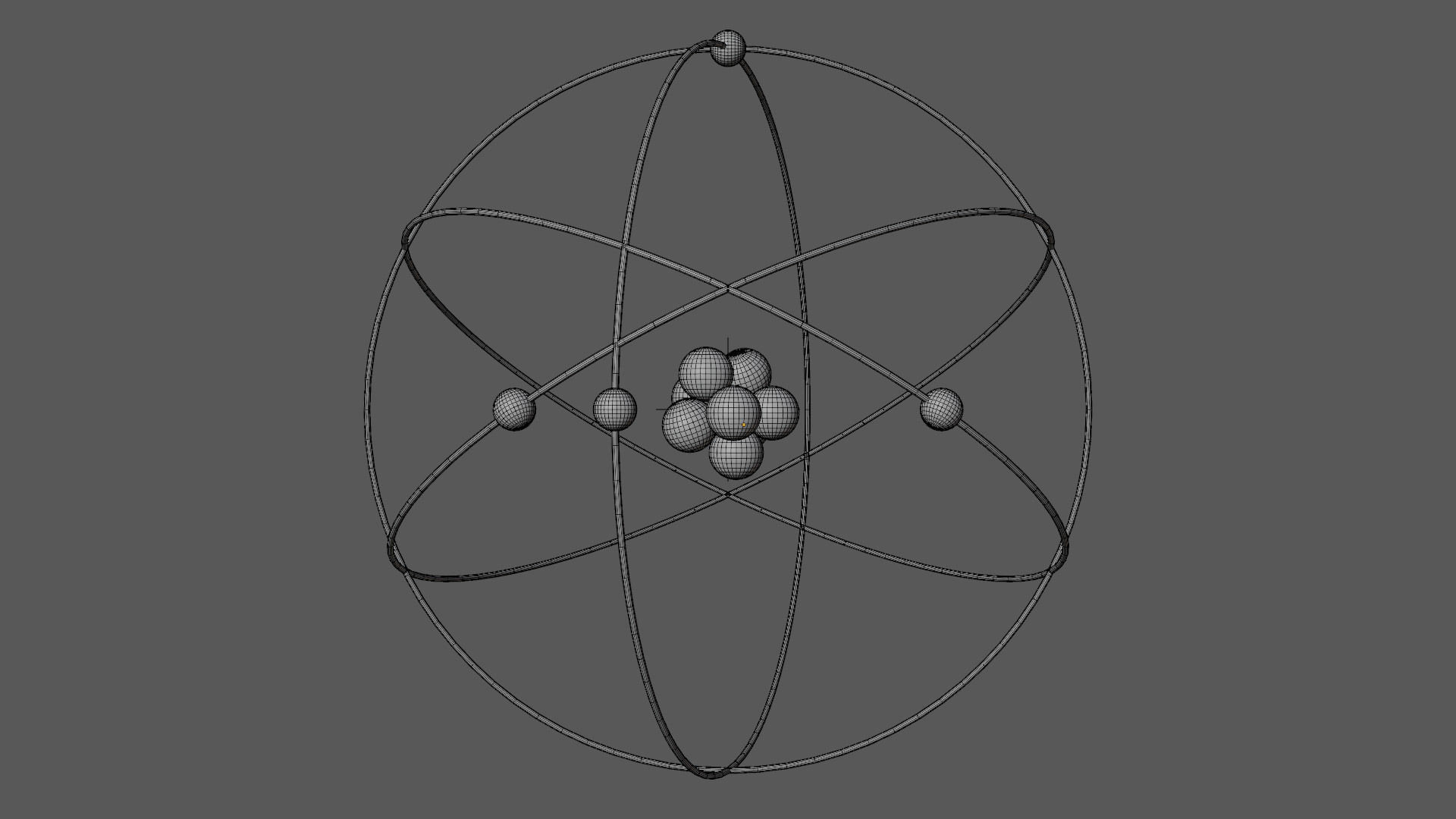 Atom Nuclear Model - Rutherford 3D model animated | CGTrader