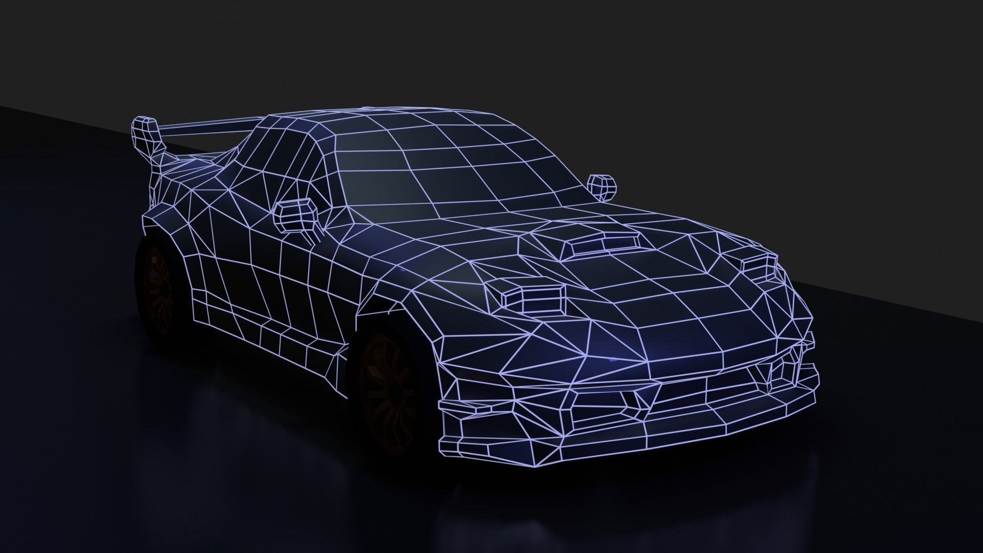 3D model Low poly racing sport-car VR / AR / low-poly | CGTrader