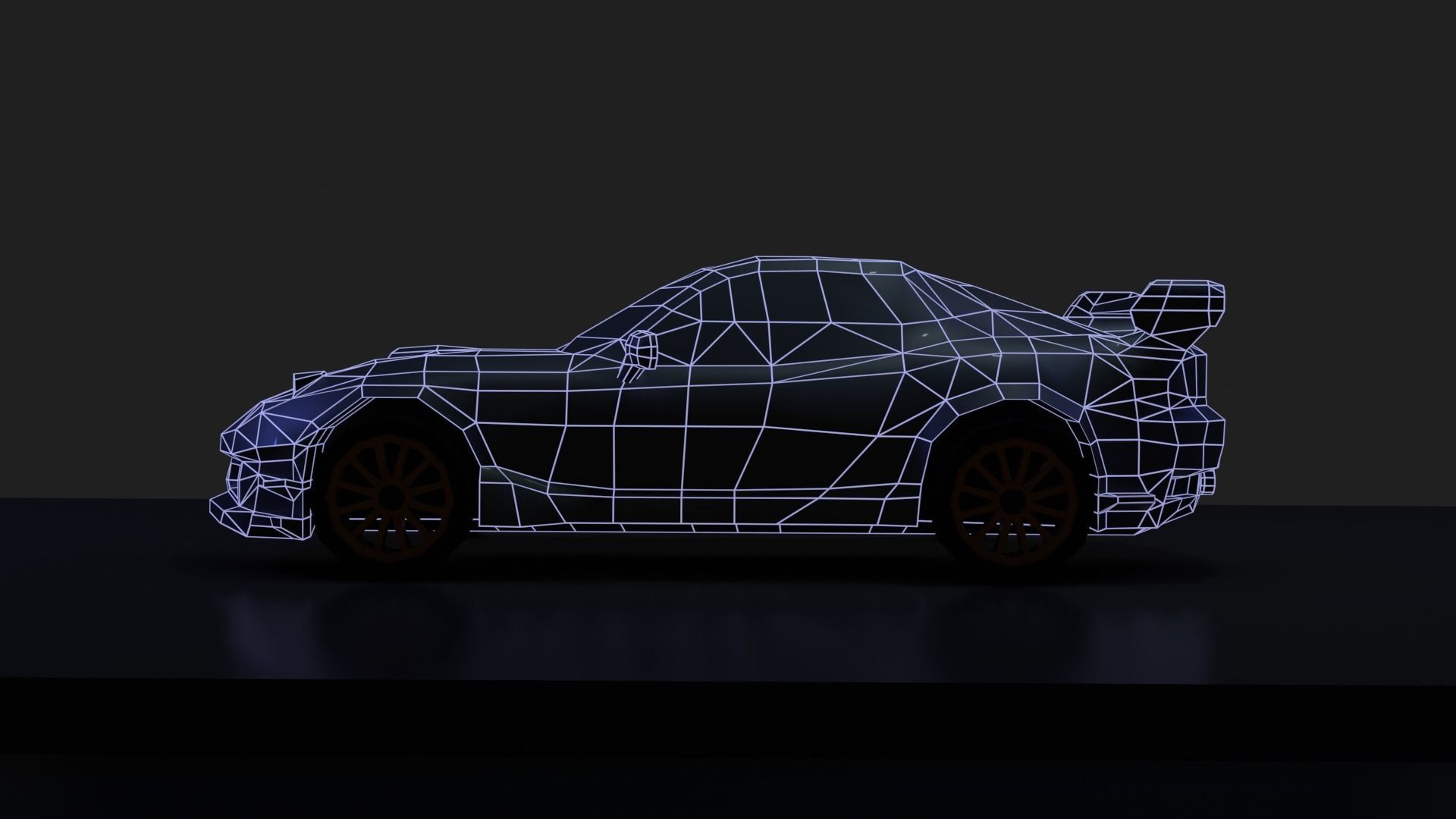 3D model Low poly racing sport-car VR / AR / low-poly | CGTrader