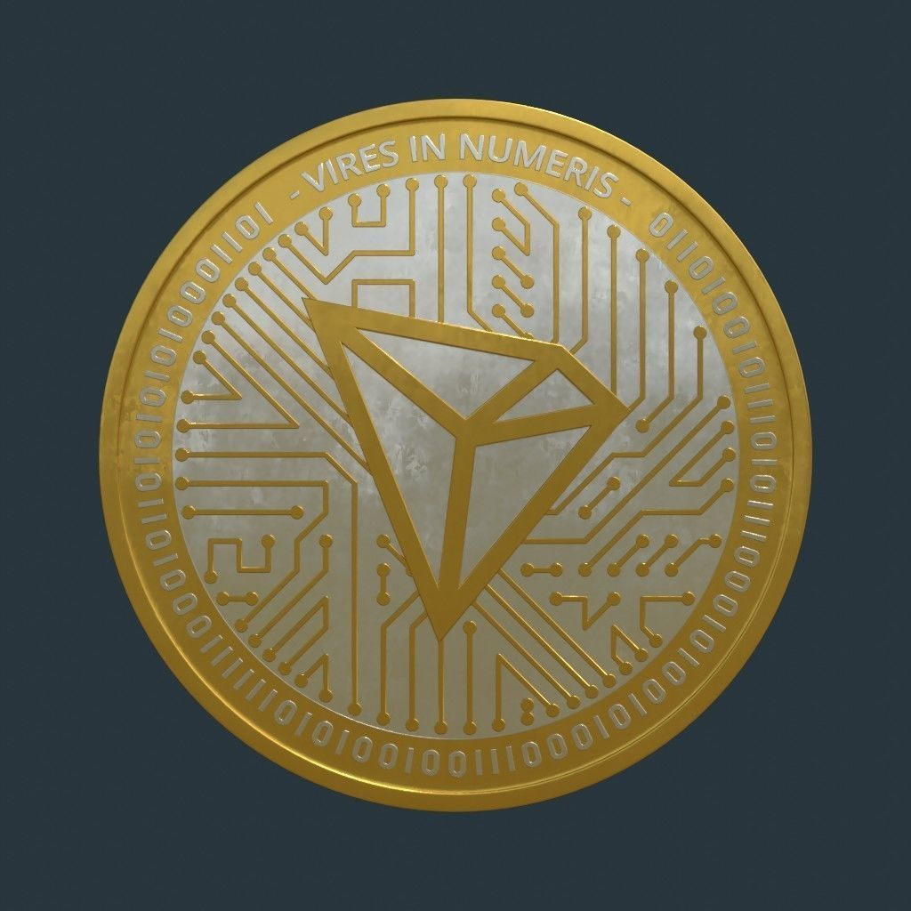 Tron TRX - Cryptocurrency Coin 3D model | CGTrader