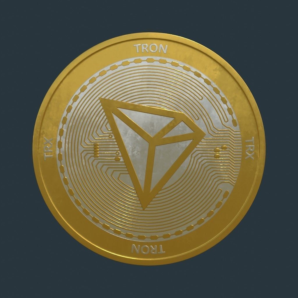 Tron TRX - Cryptocurrency Coin 3D model | CGTrader