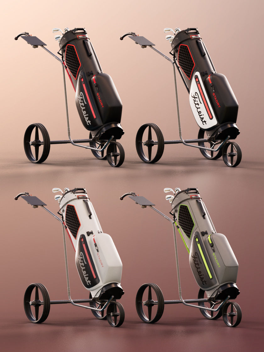 Nolan 11792 - Sport Golf Player Golfer Man Golfcart Caddy 3D model ...