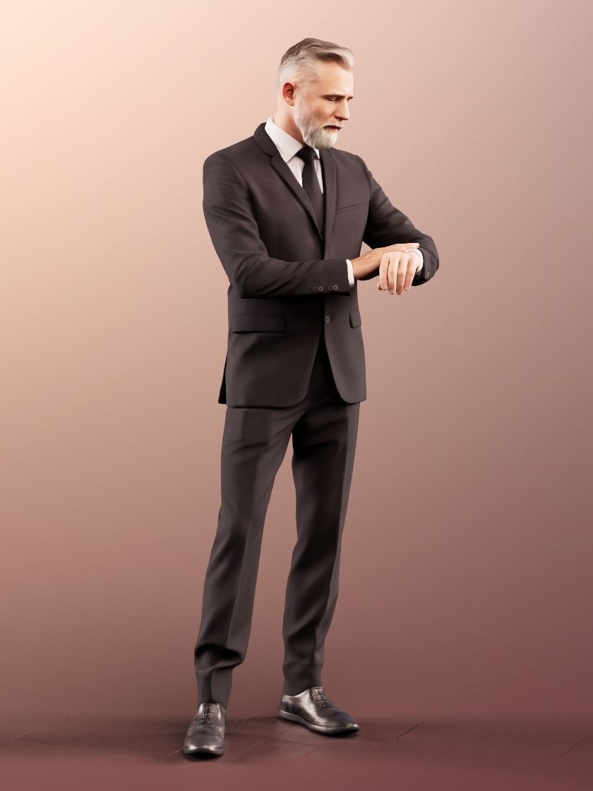 Alex 11838 - businessman ceo beard hipster boss best-ager 3D model ...
