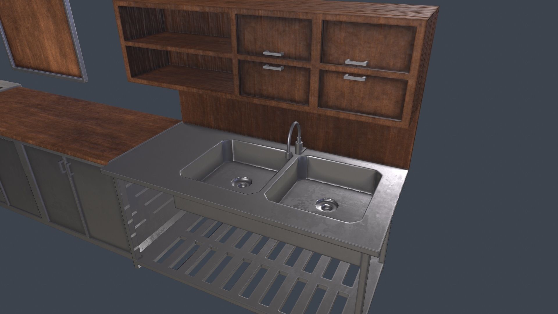 3D model Low poly kitchen props VR / AR / low-poly | CGTrader