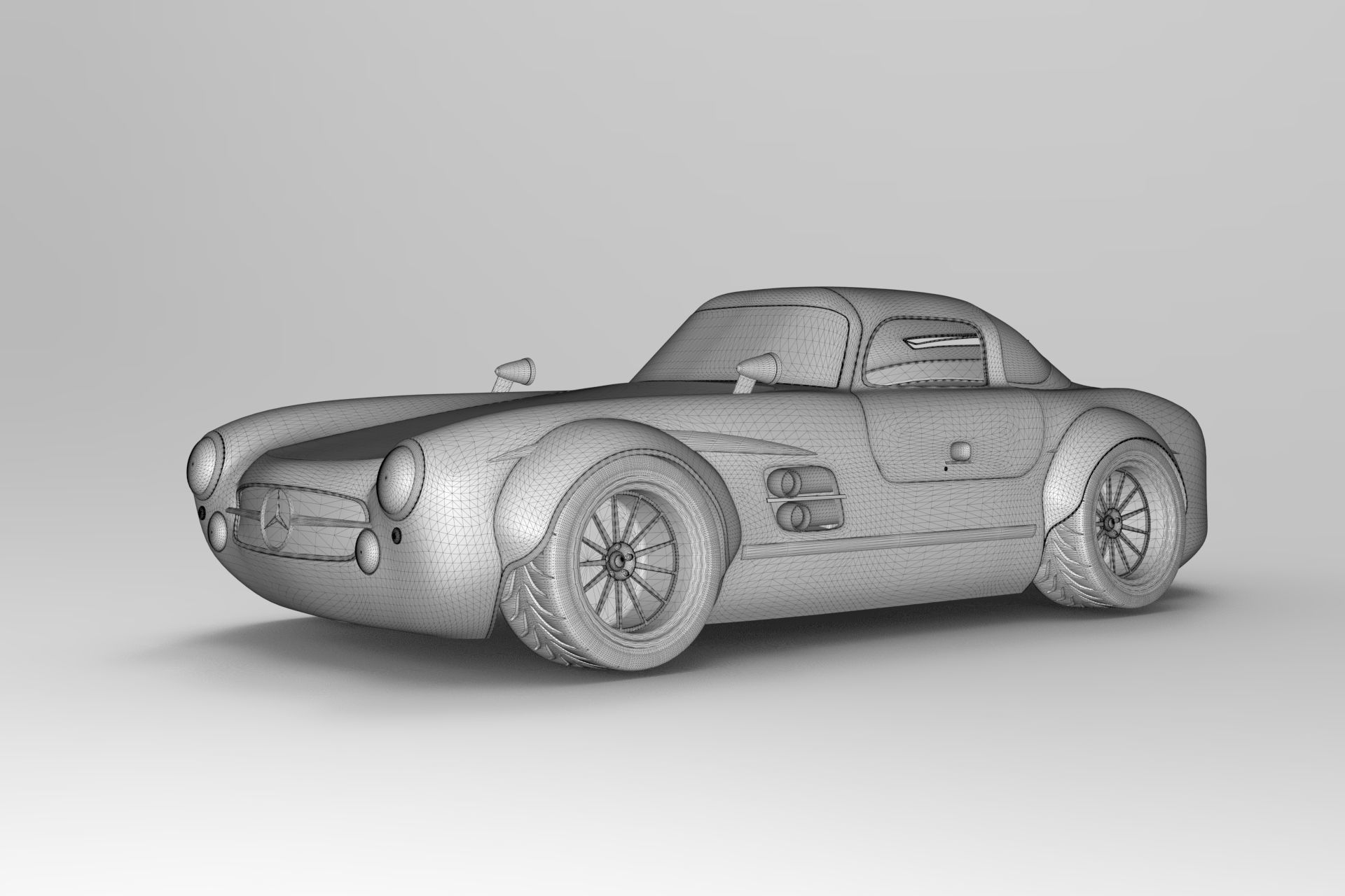 Mercedes 300SL 3D model | CGTrader