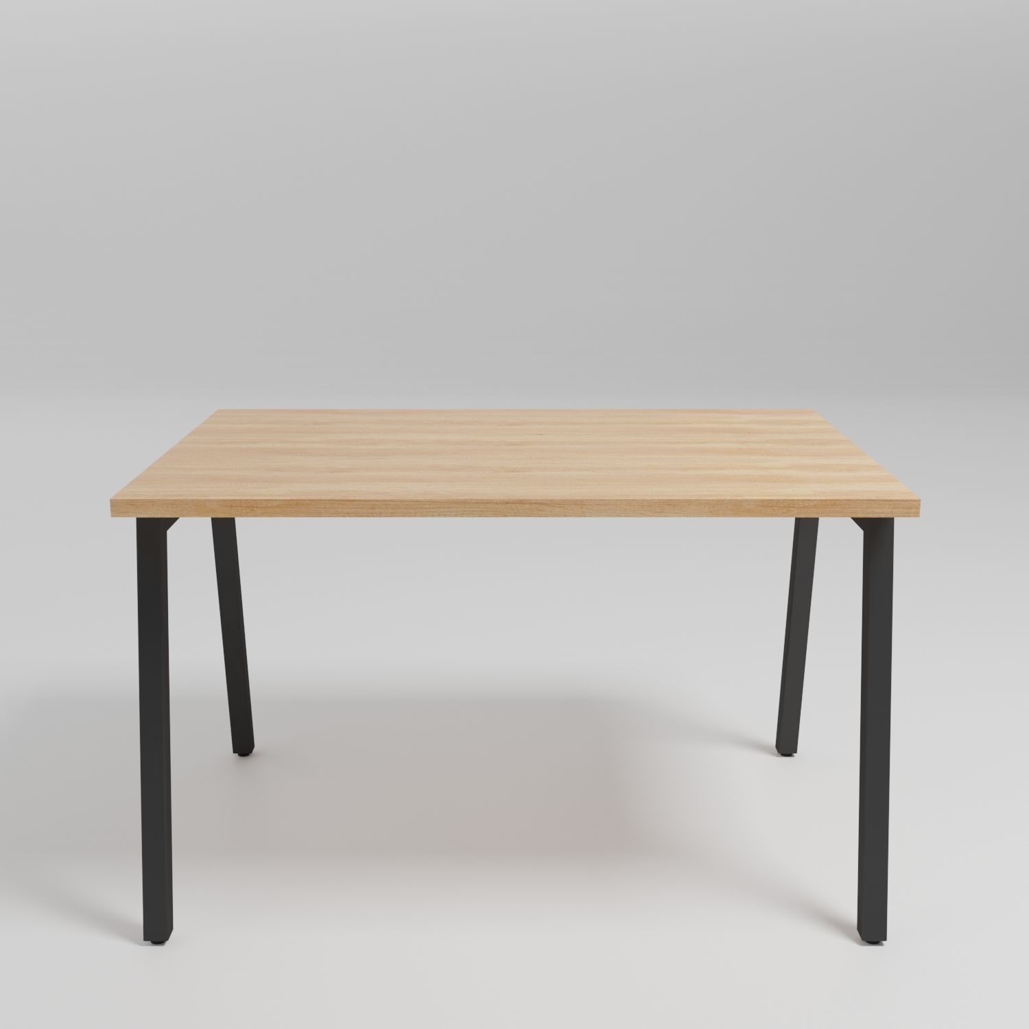 OGI M - Rectangular melamine-faced chipboard workstation desk - free 3D ...