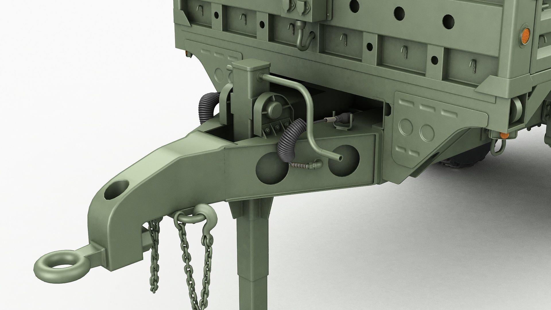 Military trailer M1082 3D model | CGTrader