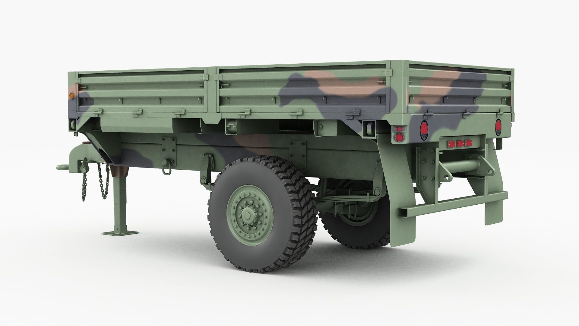 Military trailer M1082 3D model | CGTrader