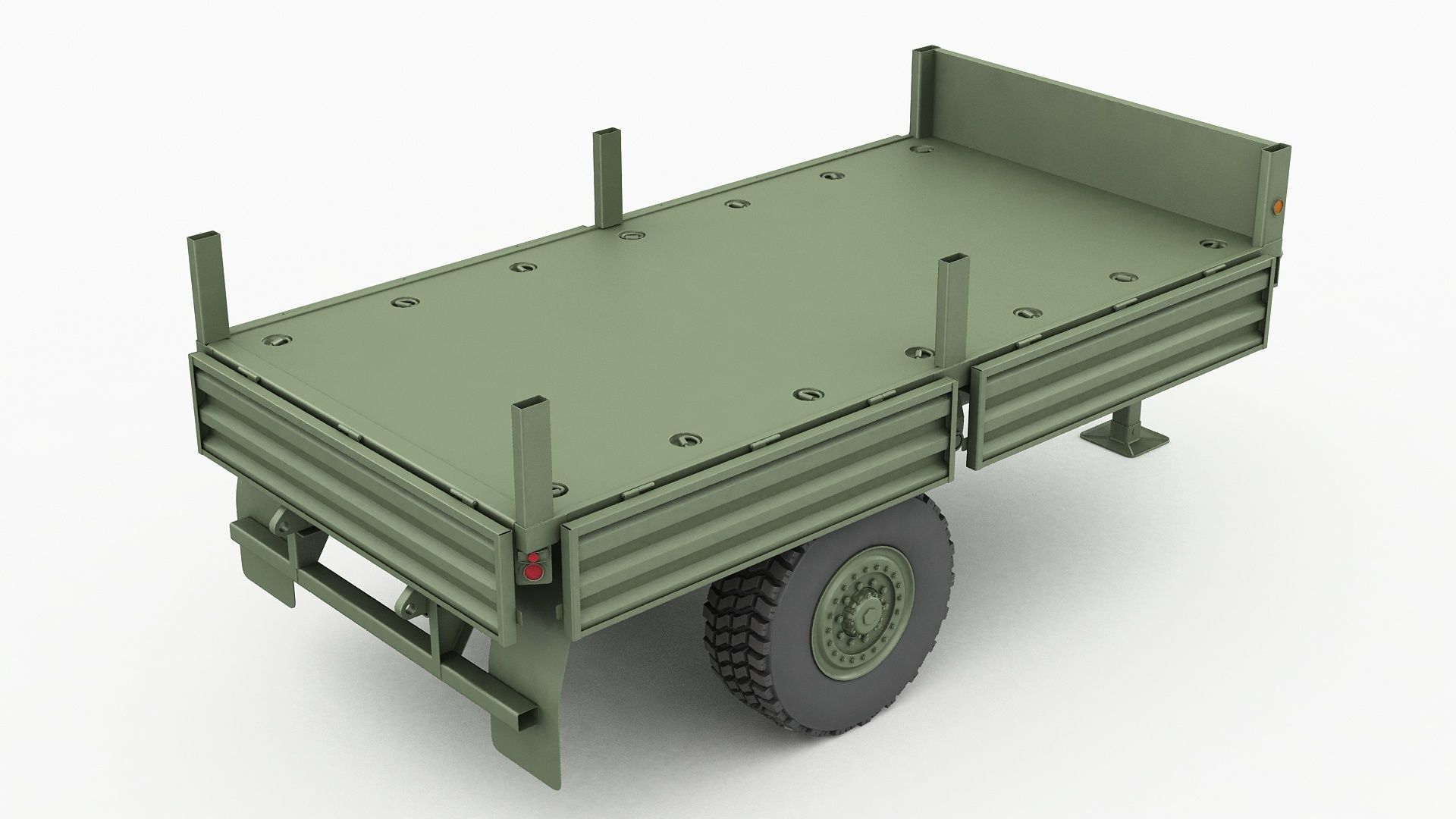 Military trailer M1082 3D model | CGTrader