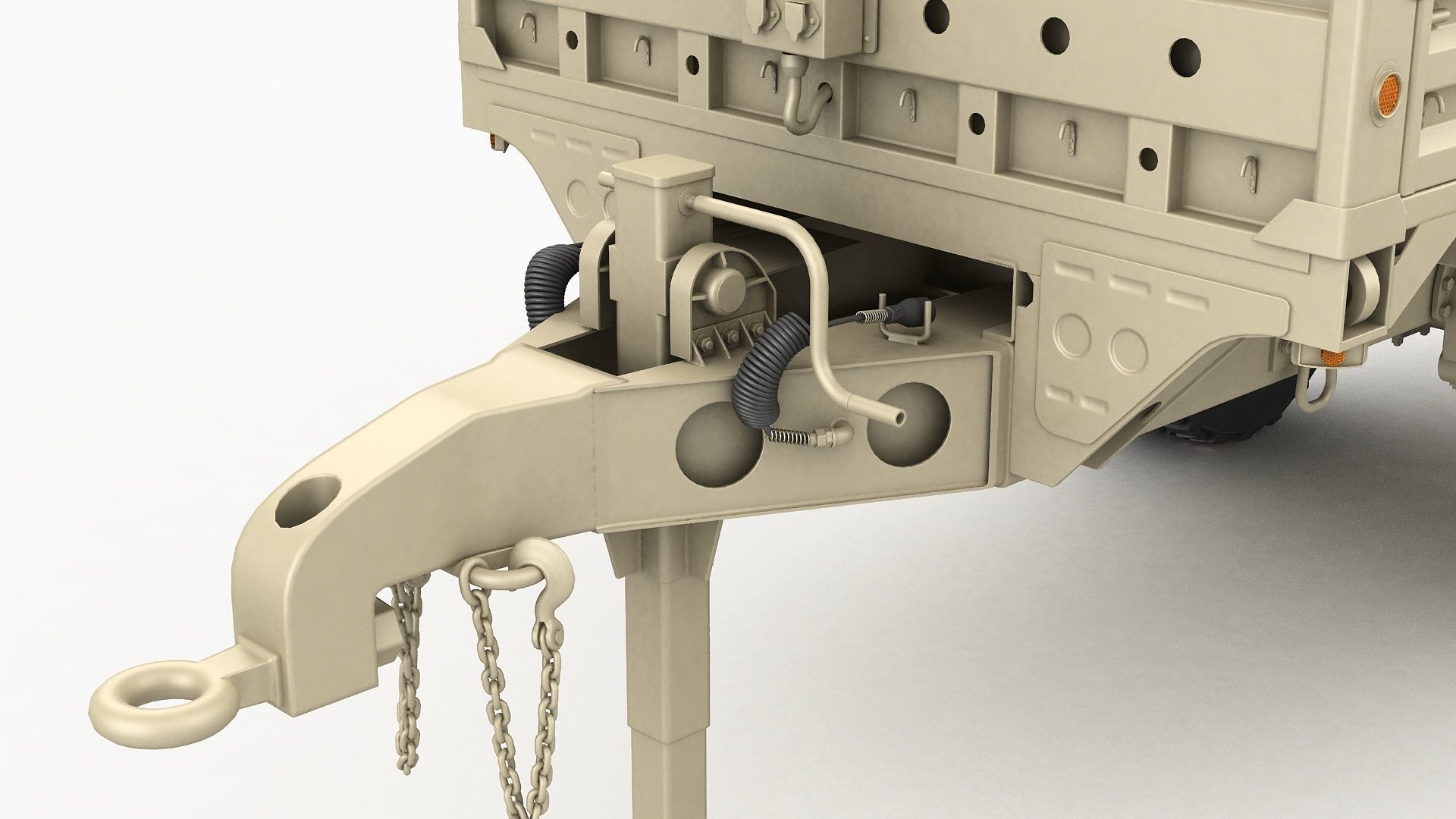 Military trailer M1082 3D model | CGTrader